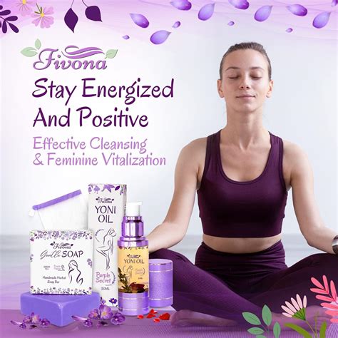 Fivona Yoni Oil And Bar Soap Set For Women Ph Balanced Natural Hygiene