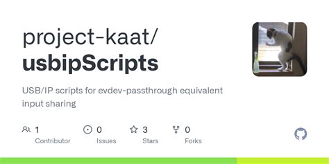Github Project Kaatusbipscripts Usbip Scripts For Evdev