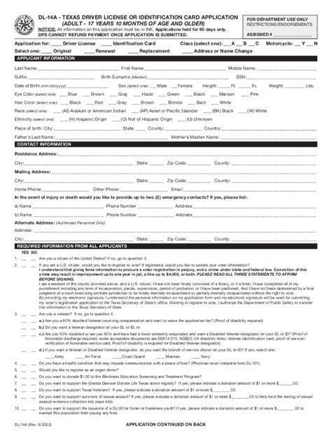 Free Editable Texas Drivers License Template Fill Out And Sign Online