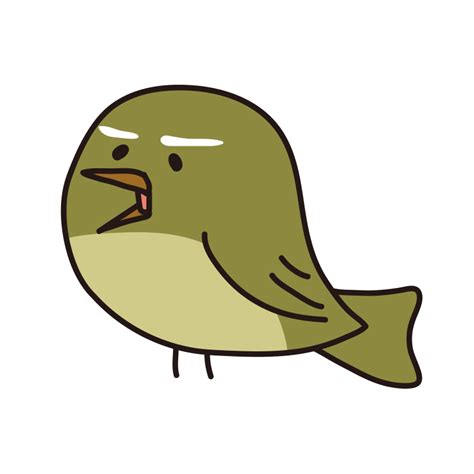 鳴く小鳥のウグイスの無料 フリー イラスト かわいい手描きの無料素材てがきっず保育園小学校介護施設にぴったりのフリー素材イラスト