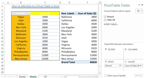 How To Add Pivot Table Options In Excel Infoupdate Org