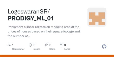 github logeswaransr prodigy ml 01 implement a linear regression