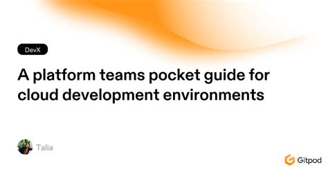 gitpod on linkedin a platform team s pocket guide to cloud development