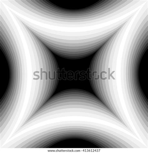 Monochrome Pattern Concave Rectangle Gently Shimmering Stock Vector Royalty Free 413612437