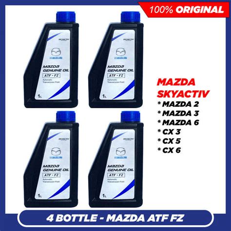 (4 BOTTLE) Mazda ATF FZ Auto Gear Oil (4L) Mazda 2 / 3 / 6 / CX5 (All ...