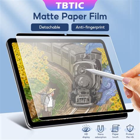 Tbtic Magnetic Matte Paper Like Screen Protector For Ipad Air 7 M3 2025 6 Pro 11 2024 10 9 5th