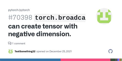 Torch Broadcast To Can Create Tensor With Negative Dimension Issue Pytorch Pytorch