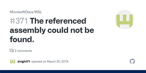 The Referenced Assembly Could Not Be Found Issue 371