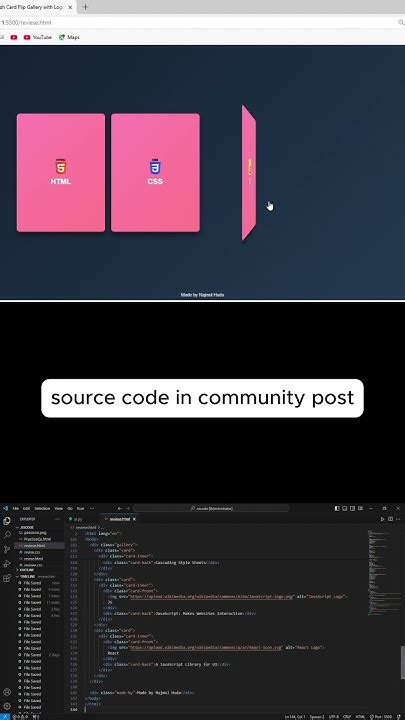 Stylish Card Flip Gallery With Logo Interactive Html Css And Js Magic 💳 Webdesign Shorts