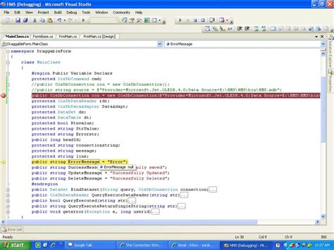the connection string property has not been initialized vbforums