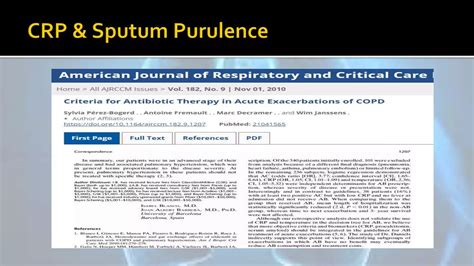 COPD Management Of Acute Exacerbation PPTX