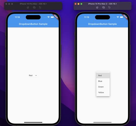 Flutter ドロップダウンメニューで色を選べるようにする DevelopersIO