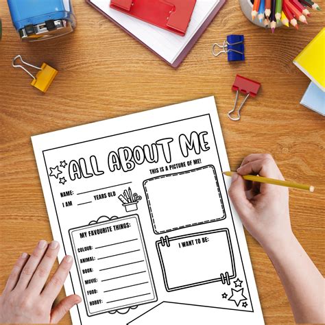 All About Me Banner First Day Of School Printable Back To School