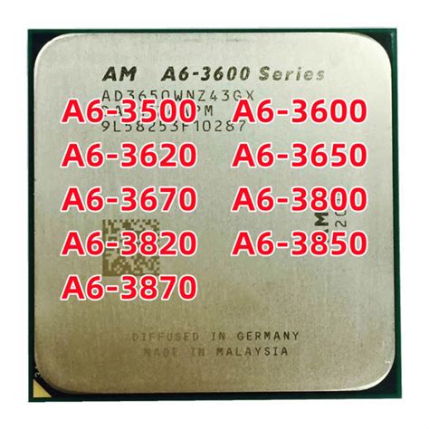 Desktop CPU Processor A6 3650 A6 3650 A6 3670 A8 3820 A8 3850 A8 3870 A8 3800 A6 3500 CPU Quad