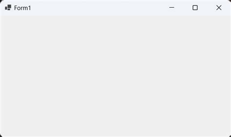 C и Windows Forms Первое приложение с NET CLI