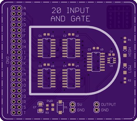 20 Input And Gate Electronics Lab