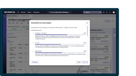 Process Optimization Servicenow
