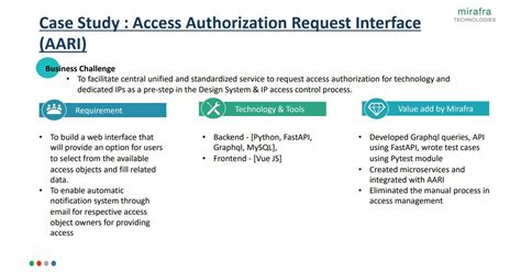 Access Authorization Request Interface Aari Mirafra Software Technologies Pvt Ltd