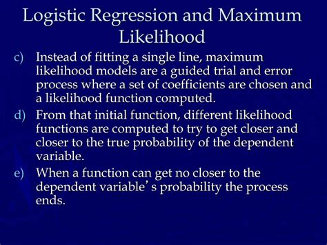 Ppt Logistic Regression Dichotomous Dependent Variables Powerpoint
