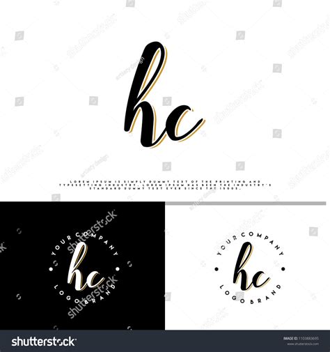 H C Initial Name Vintage Logo Stock Vector Royalty Free Shutterstock
