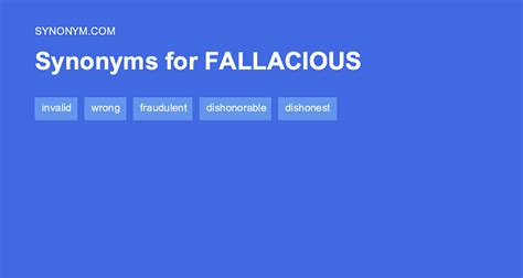 Another Word For Fallacious Synonyms And Antonyms