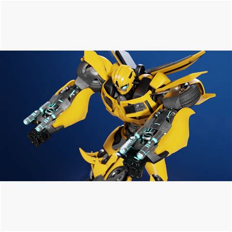 Bumblebee Transformers Prime 3d 모델 다운로드 로봇 On
