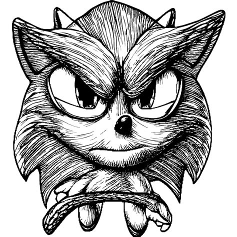 Sonic The Hedgehog Coloring Page · Creative Fabrica