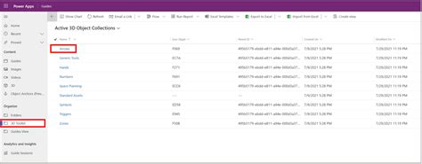 워크플로 예 2 Dynamics 365 Guides 3d 개체 컬렉션을 만들고 컬렉션에 개체 추가 Dynamics 365
