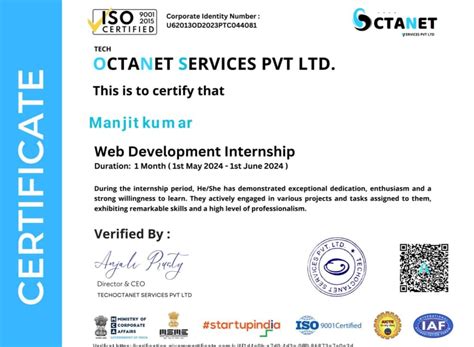manjit kumar on linkedin webdevelopment internshipcompleted