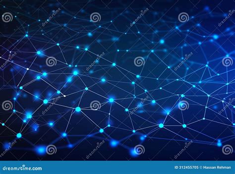 Abstract Lines And Dots Connect Background Technology Connection Digital Data And Big Data