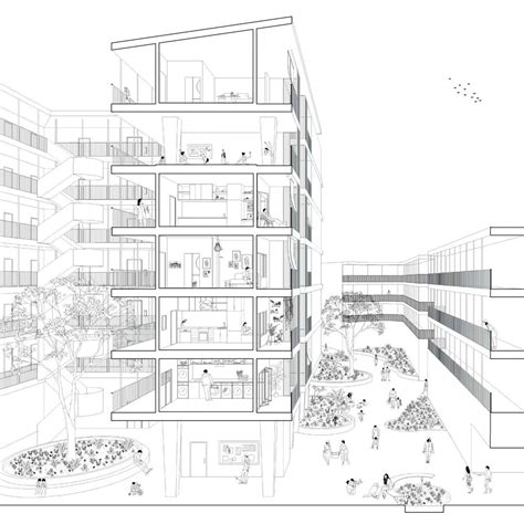 Perspective Elevation Drawing In 2025 Architecture Presentation Renovation Architecture