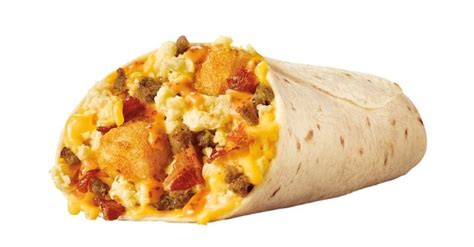 Sonic Ultimate Meat And Cheese Breakfast Burrito The Diet Chef