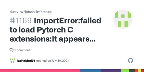 Importerrorfailed To Load Pytorch C Extensionsit Appears That Pytorch Has Loaded The ‘torchc