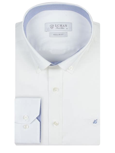 پیراهن آستین بلند سفید ال سی من فروشگاه اینترنتی ال سی من