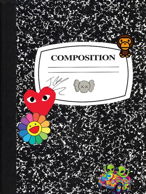 Colorful Composition Notebook Wallpaper