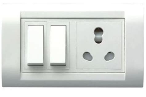 6 Ampere 240 Voltage 50 Hertz Polycarbonate Modular Switch Board At