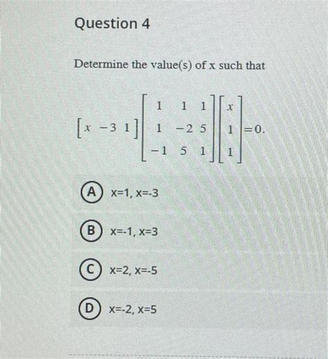 Solved Determine The Value S Of X Such That Chegg Com