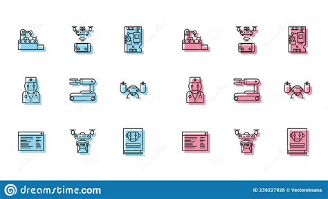 Set Line Software Web Developer Programming Code Drone Delivery