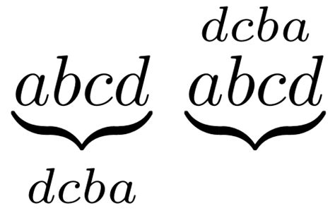 Math Mode Why Underbrace Has Instead Of An Optional Parameter
