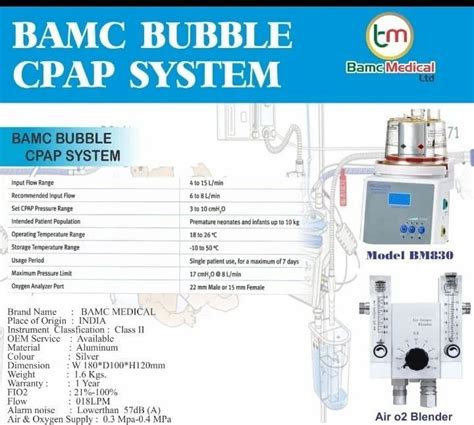 Bubble Cpap At ₹ 110000 Piece Bubble Cpap Machine In Panipat Id 2850574016473