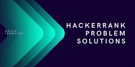 Hackerrank Problem Solutionsreadme Helperipynb At Main · Jarvismayurhackerrank Problem