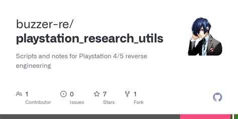 GitHub Buzzer Re Playstation Research Utils Scripts And Notes For Playstation Reverse