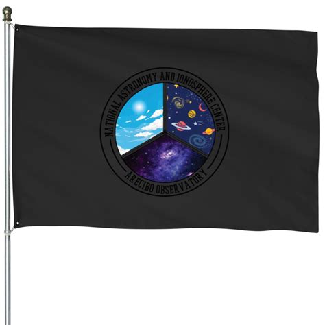 Arecibo Observatory National Astronomy And Ionosphere Center Logo House Flags Sold By