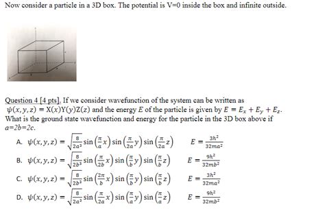 Solved If We Consider Wavefunction Of The System Can Be Chegg