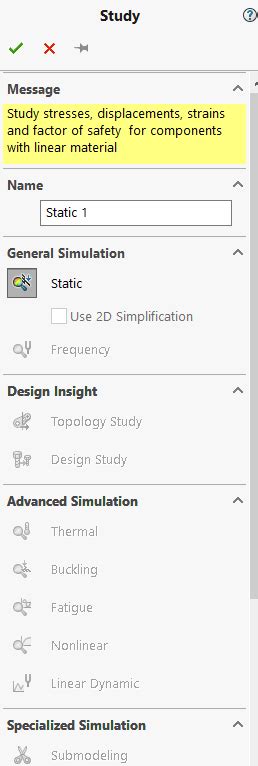 There Are Not Enough Simulation Type In Solidworks Rsolidworks