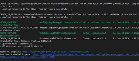aws cognito hosted ui for angular application with asp core by