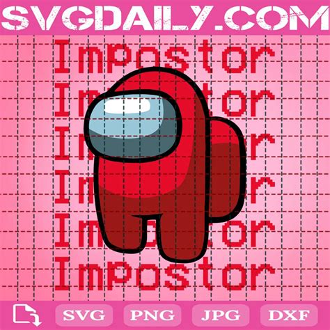 Among Us Red Impostor Svg Svgdaily Daily Free Premium Svg Files
