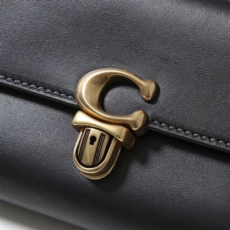 Coach コーチ 二つ折り財布 C6727 レディース レザー ストゥディオ ミディアム ウォレット ロゴ ミニ財布 B4black
