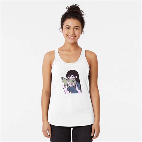 I Draw Pink Pastel Sakaki Reading A Cute Cat Picture Book Azumanga Daioh Manga Sticker For