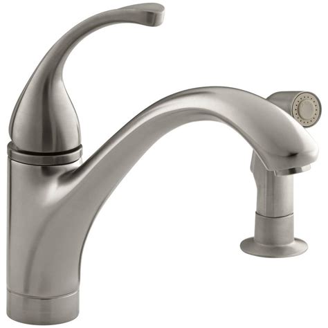 Brushed Nickel Kitchen Sink Faucet Kitchen Info